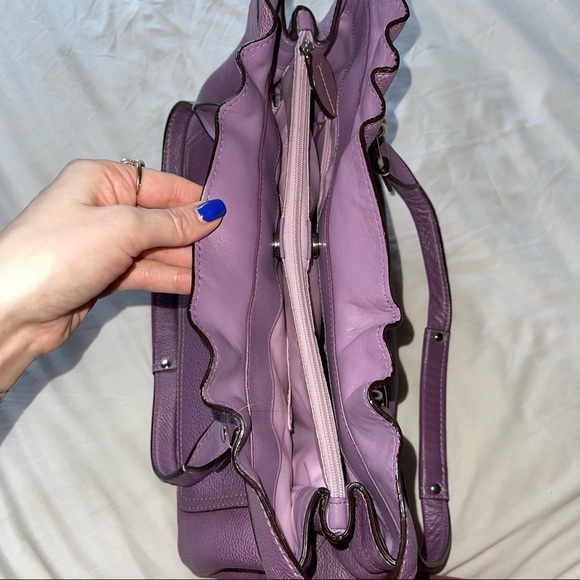 Coach | Bags | Coach Penelope Lilac Large Leather Shopper Purse | Poshmark